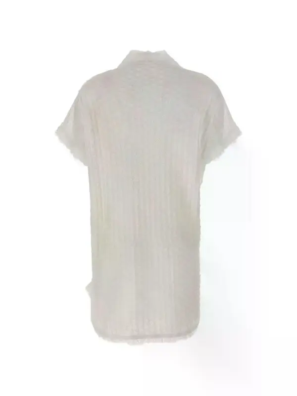 KANGRA Fringed Short-sleeve Cardigan