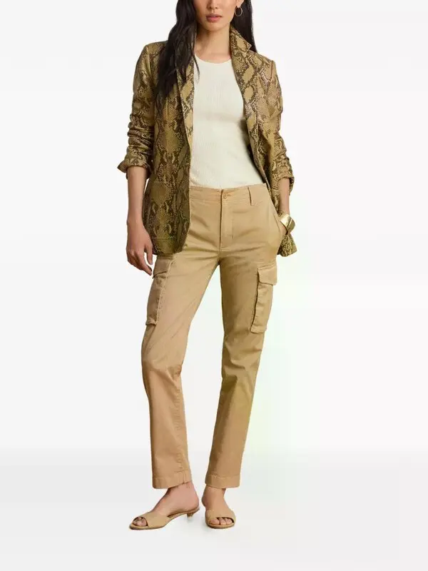 Ralph Lauren Python-embossed Lambskin Blazer