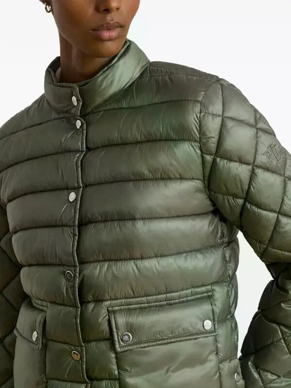 Ralph Lauren Quilted Mock-neck Jacket