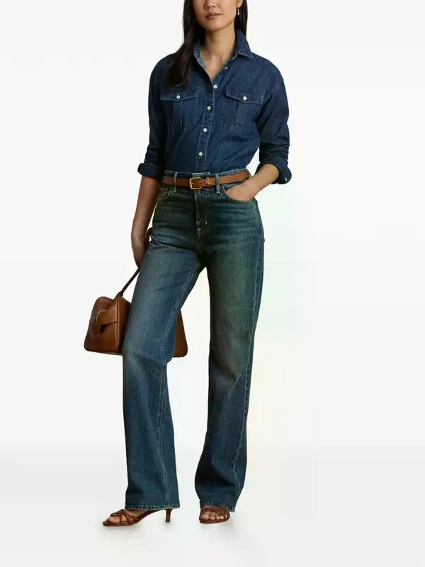 Ralph Lauren Relaxed Fit Button-up Shirt With Chest Pockets