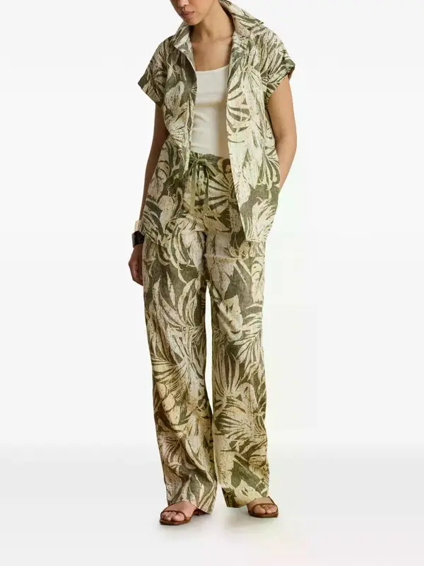 Ralph Lauren Palm Frond Print Linen Shirt