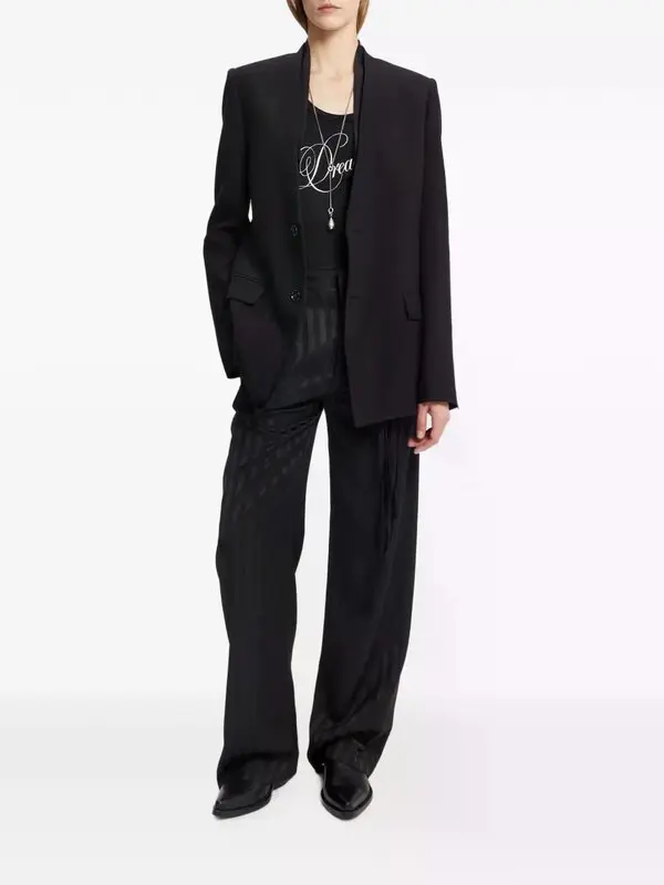 ANN DEMEULEMEESTER Dreams" Slogan Print Tank Top - Black