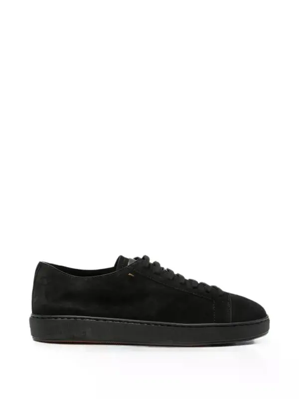 Santoni Suede Lace-up Sneakers