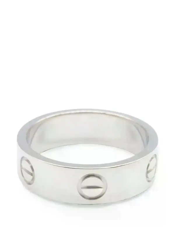 Cartier 18k White Gold Love Ring - Silver