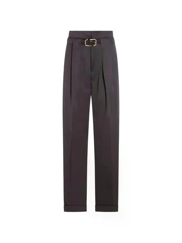 Attico Belted Pleated Trousers