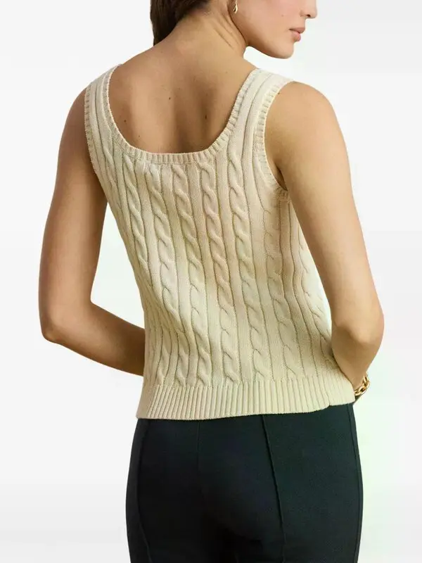 Ralph Lauren Cable-knit Sleeveless Sweater