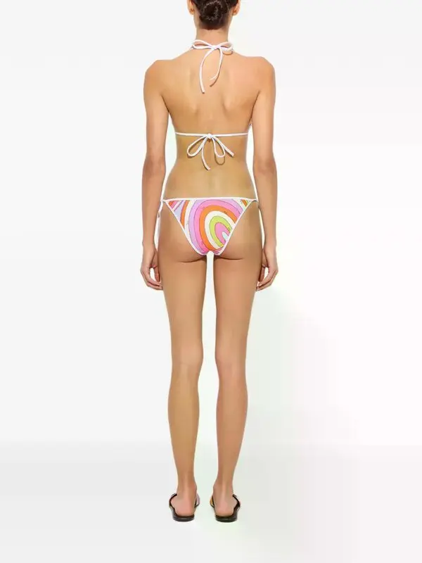 Emilio Pucci Iride-print Triangle Bikini Top