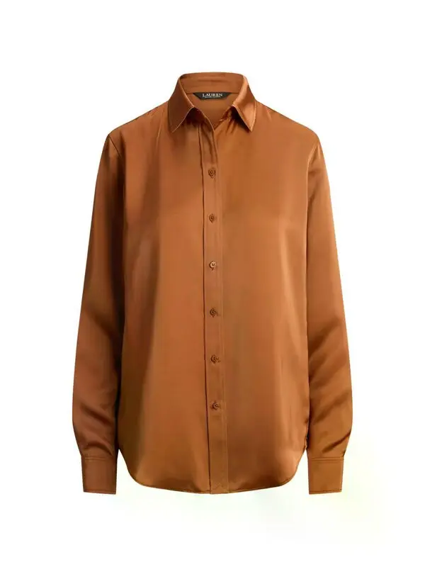 Ralph Lauren Satin Charmeuse Shirt
