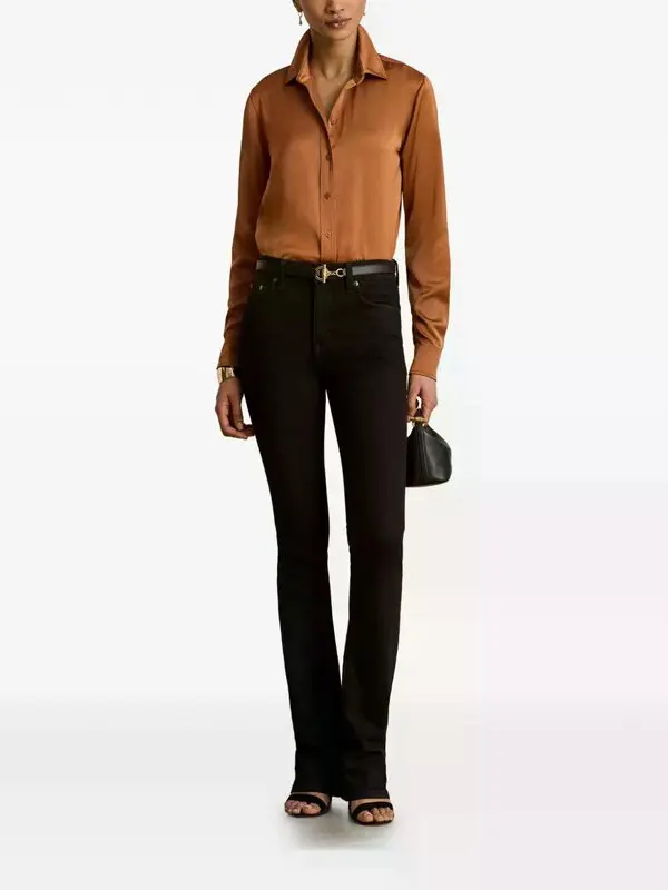 Ralph Lauren Satin Charmeuse Shirt
