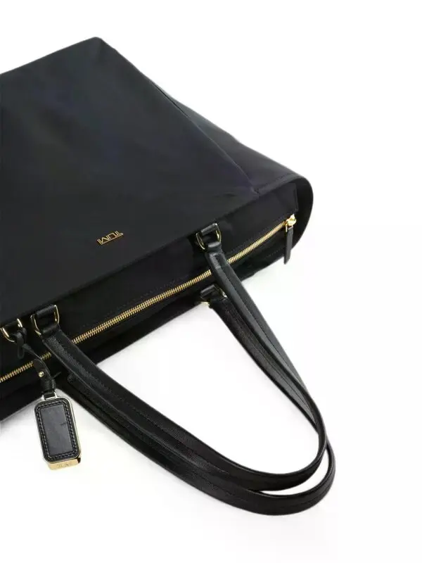Tumi Logo-plaque Luggage-tag Tote Bag - Black