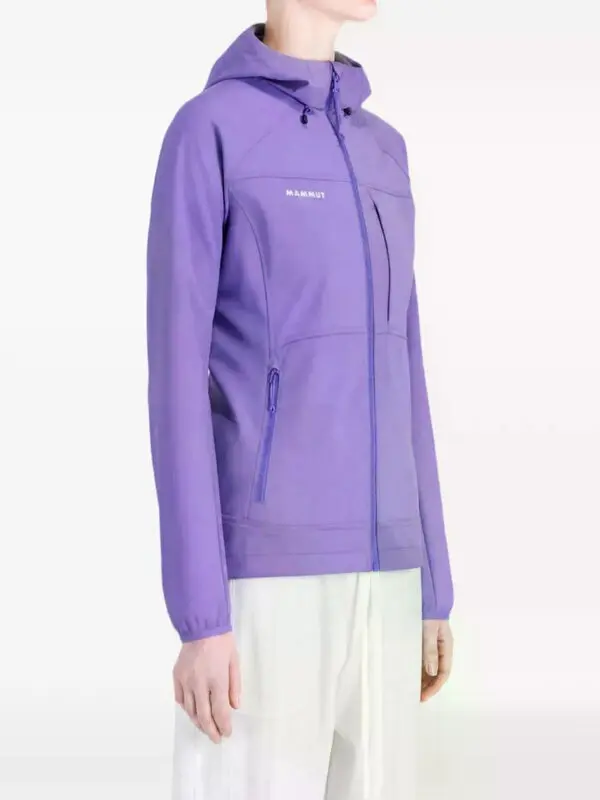 MAMMUT Hooded Zip-up Jacket With Chest And Side Pockets
