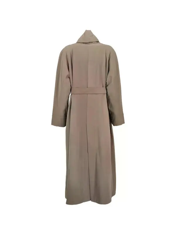 Vintage Belted Shawl-lapel Coat