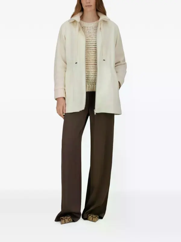 Herno Sequin-embellished Corncob-stitch Crew Neck Sweater