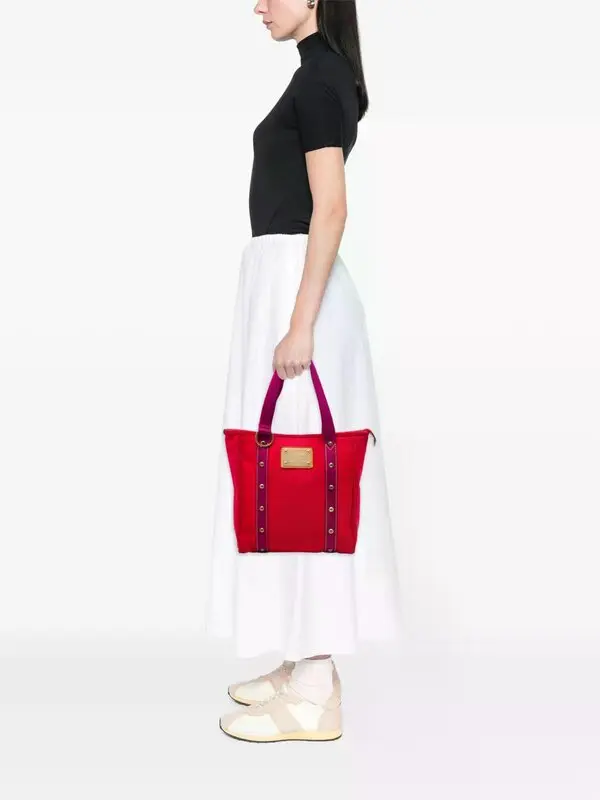 LOUIS VUITTON 2005 Antigua Cabas Mm Tote Bag - Red