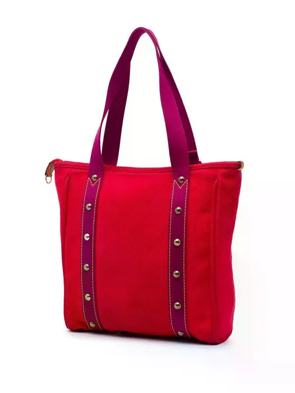 LOUIS VUITTON 2005 Antigua Cabas Mm Tote Bag - Red