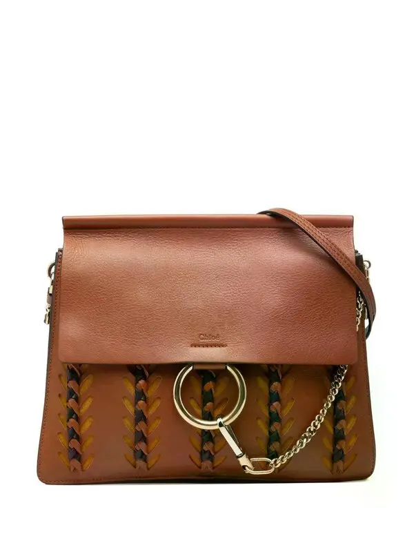 Chloé Medium Braided Leather Faye Crossbody Bag