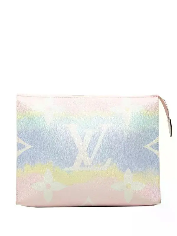 LOUIS VUITTON 2019 Monogram Escale Toiletry Pouch 26 Clutch Bag - Pink