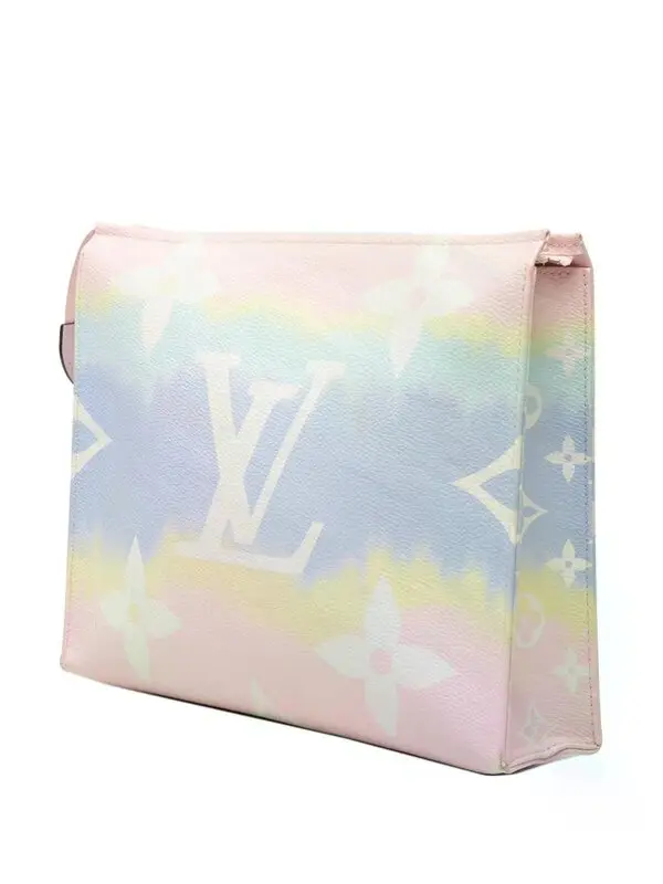LOUIS VUITTON 2019 Monogram Escale Toiletry Pouch 26 Clutch Bag - Pink