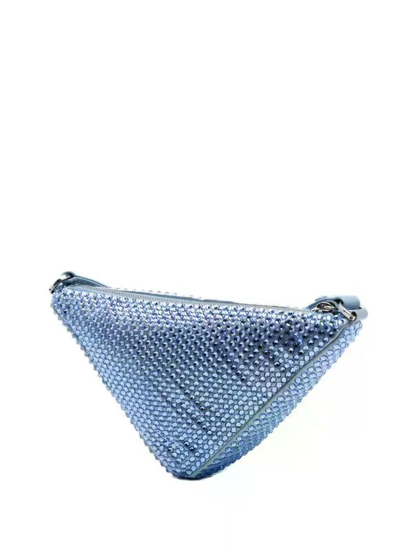 Prada Satin Crystal Embellished Shoulder Bag
