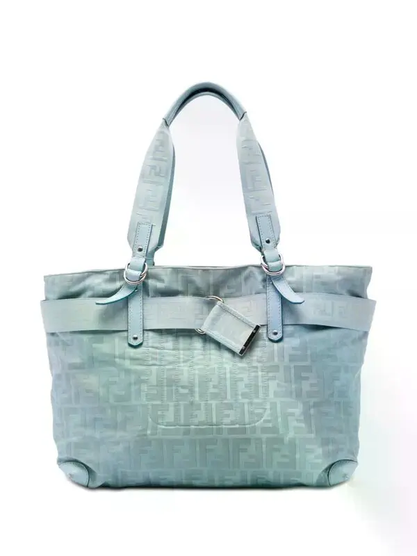 Fendi Zucca Nylon Zip Code Tote Bag