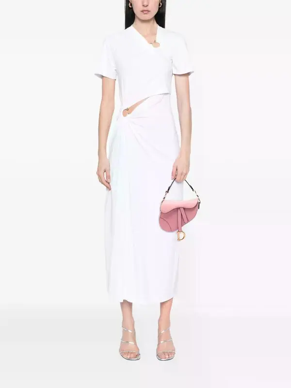 Dior 2018 Mini Grained Calfskin Saddle Bag - Pink