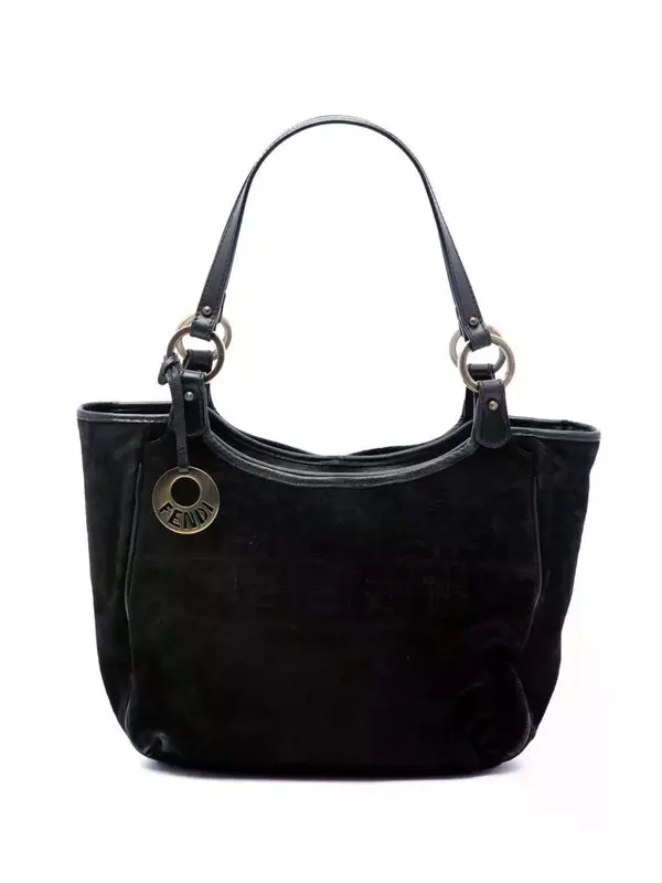 Fendi Zucca Suede Chef Tote Bag