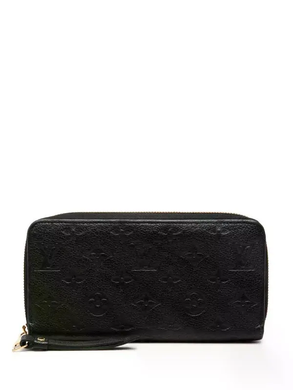 LOUIS VUITTON 2017 Monogram Empreinte Zippy Wallet Long Wallets - Black