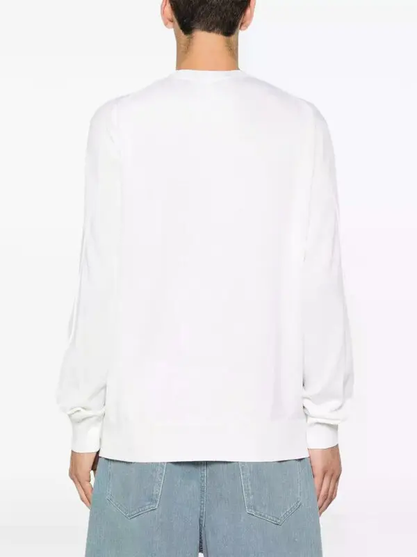 Givenchy Logo Patch Crew Neck Sweater