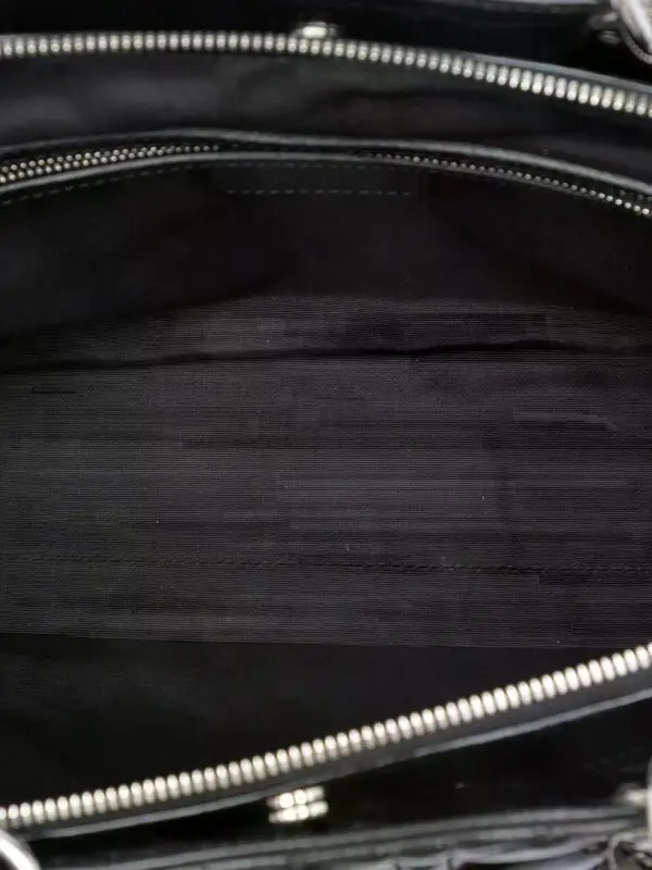 Dior 2014 Medium Patent Cannage Lady Soft Shopping Tote Bag - Black