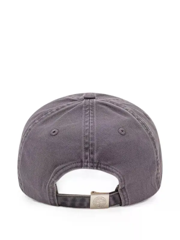 Stone Island Logo Embroidered Cap - Grey