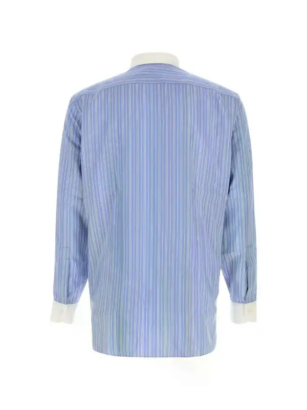 TOM FORD Striped Embroidered Silk Shirt
