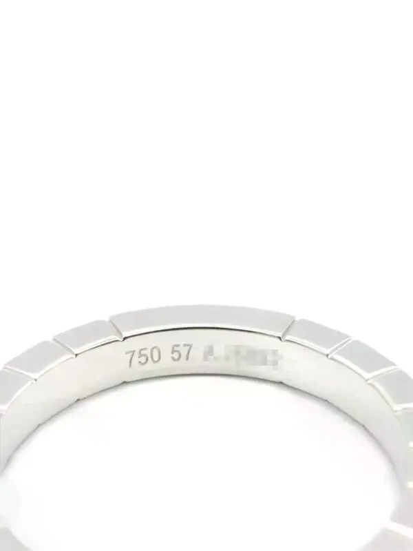 Cartier 18k White Gold Lanière Ring - Silver