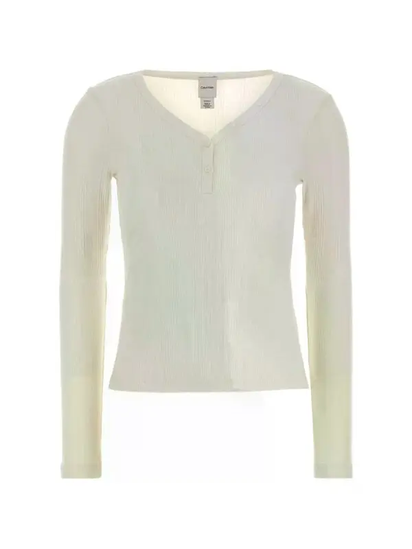 Calvin Klein Ribbed Knit Long Sleeve T-shirt