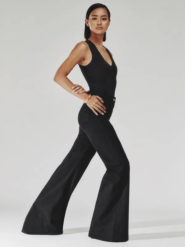 REISS Selin Petite Mid-rise Straight-leg Jeans - Black