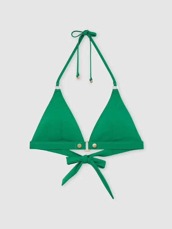 REISS Sandy Triangle Bikini Top With Stud Detail