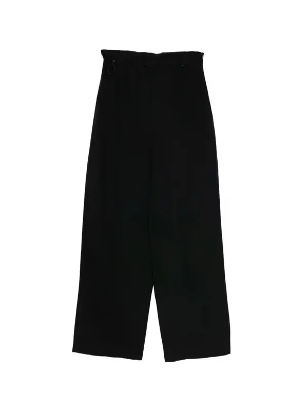 Dice Kayek Crepe Drawstring Waist Wide-leg Trousers
