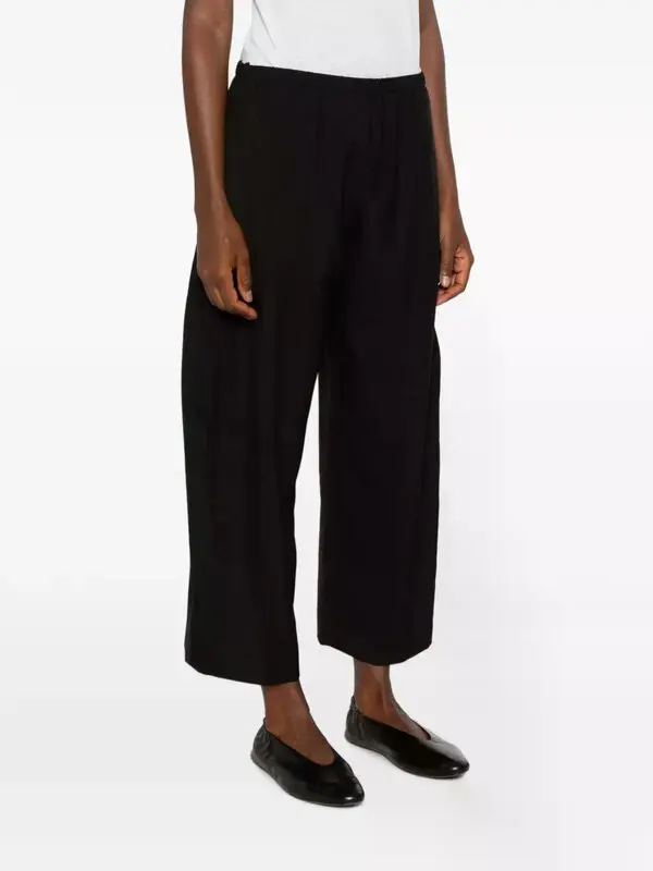 Khaite Roma Elasticated-waistband Cropped Trousers