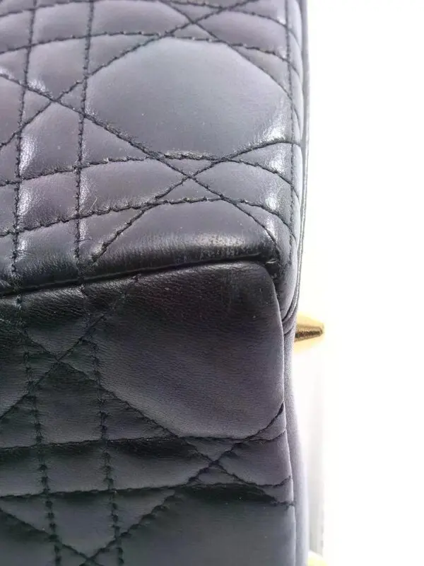 Dior 2000s Lady Cannage Handbag - Black