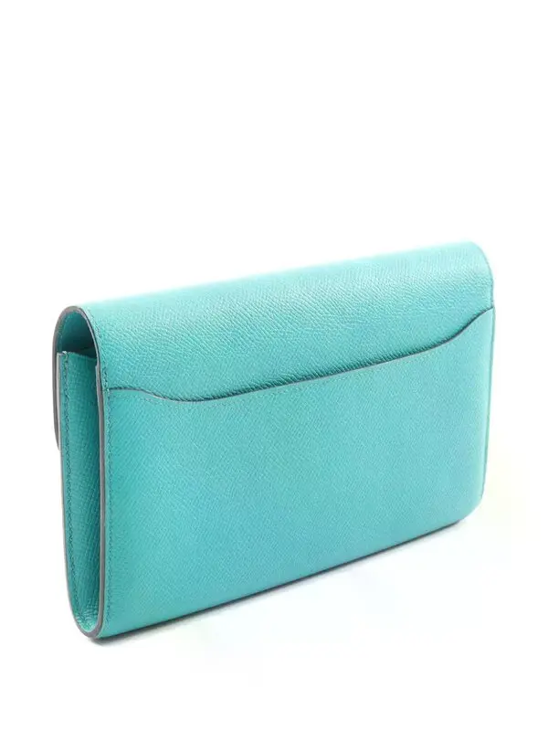 Hermès 2016 Constance Bi-fold Wallet - Blue