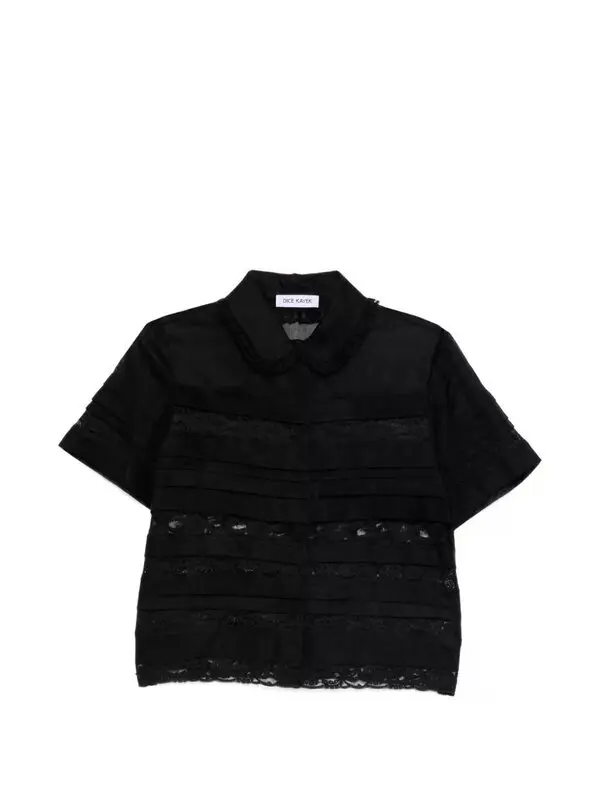 Dice Kayek Voile Lace Paneled Shirt