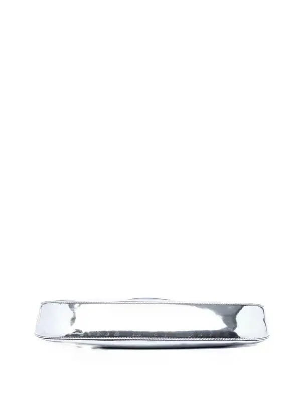 Prada Spazzolato Leather Cleo Shoulder Bag - Silver
