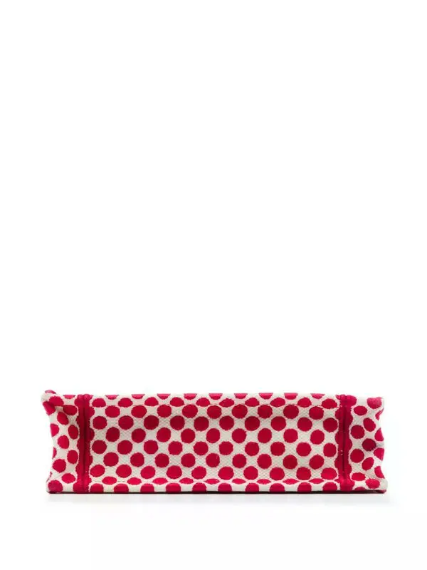 Dior Dioramour Mini Embroidered Canvas Dots Book Tote Bag