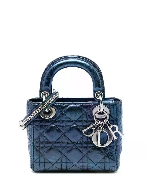 Dior Mini Lady Satchel - Blue