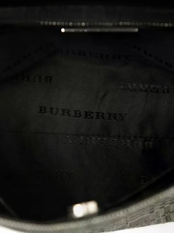 Burberry Tonal Check Canvas Tote Bag