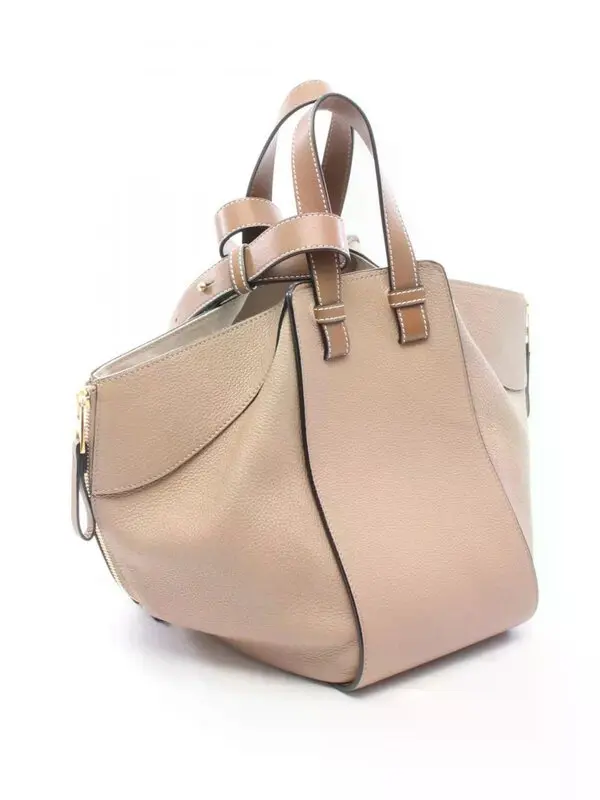 Loewe Small Grained Calfskin Hammock Bag Satchel - Neutrals