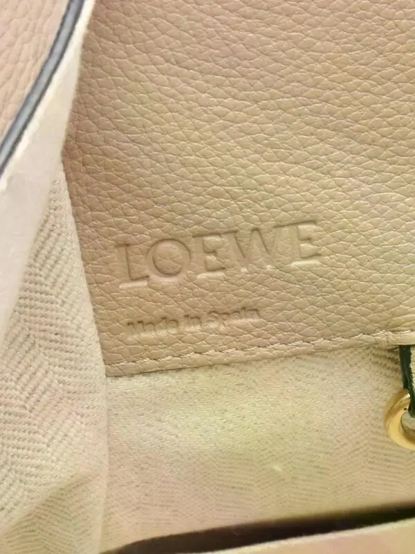 Loewe Small Grained Calfskin Hammock Bag Satchel - Neutrals