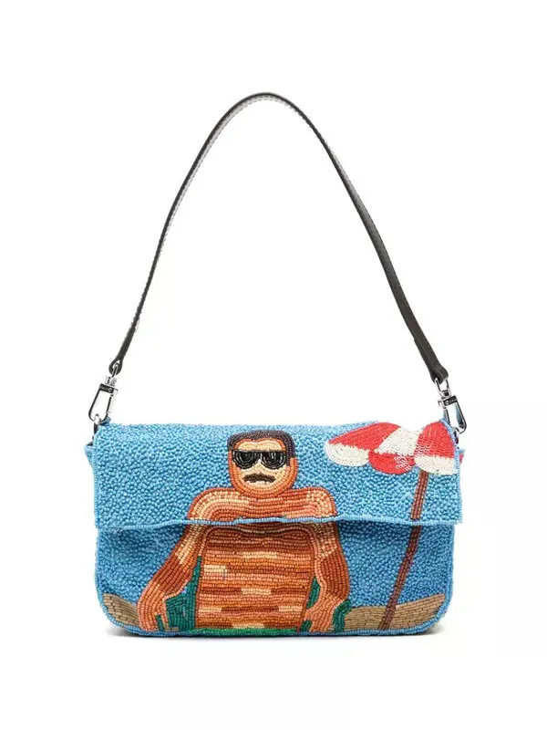 Staud Tommy Bead-embellished Shoulder Bag