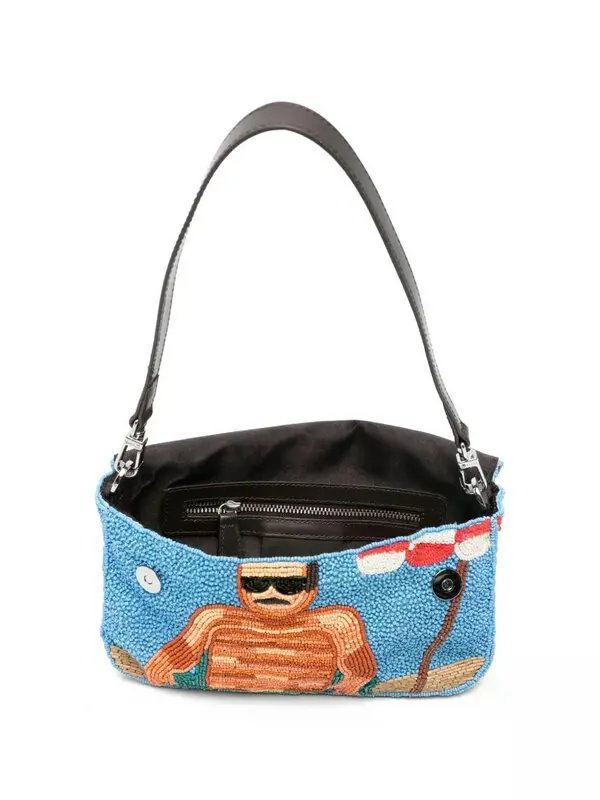 Staud Tommy Bead-embellished Shoulder Bag