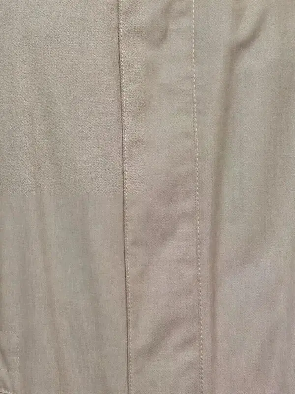 Hugo Boss Zip-up Collared Jacket With Drawstring Waist - Neutrals