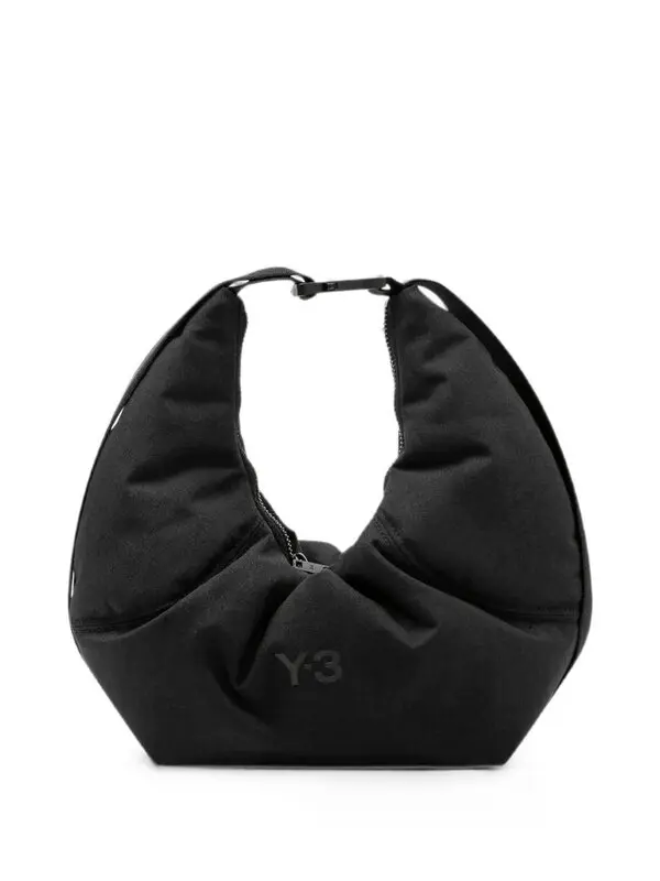 Y3 Crescent Buckle Tote Bag - Black